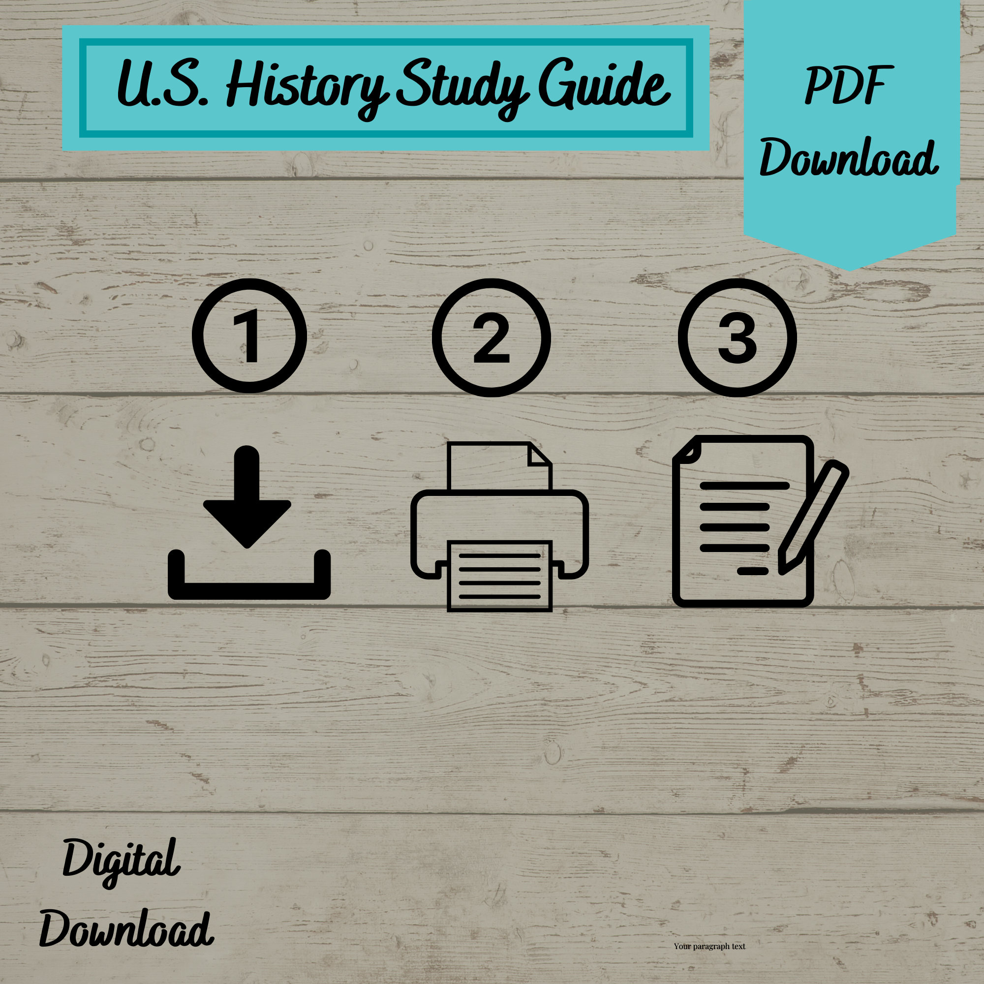 US History Study Helps, Class Notes Printable, Jr. High, High School ...