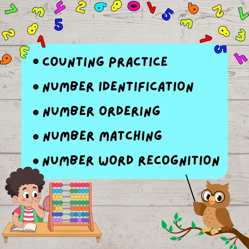 Number Flashcards, Numbers for Preschool, Number Recognition, 1-10 ...