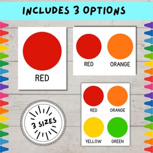 Preschool Color Flash Cards: Printable Learning for Kids (digital ...