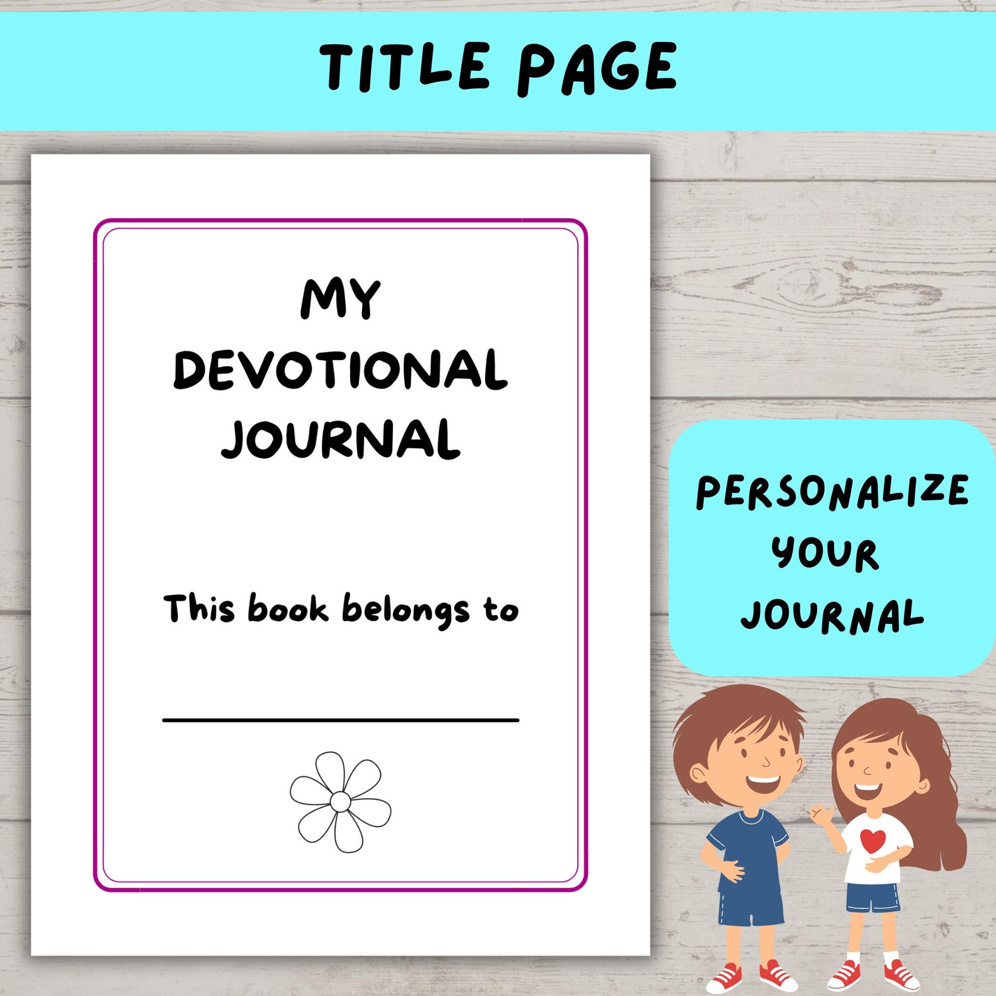 Bible Study Journal for Kids, Printable Sermon Notes, Devotional Pages ...