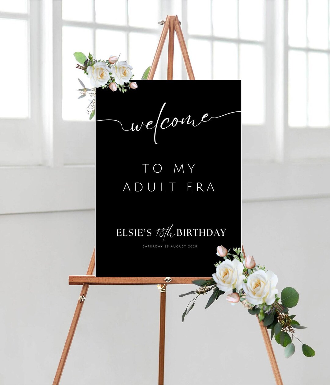 Adult Era Birthday Welcome Sign, Welcome Party Entrance Board - Etsy UK