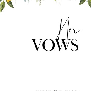 Wedding Order of Service Booklet, Lemons Wedding Ceremony Program ...