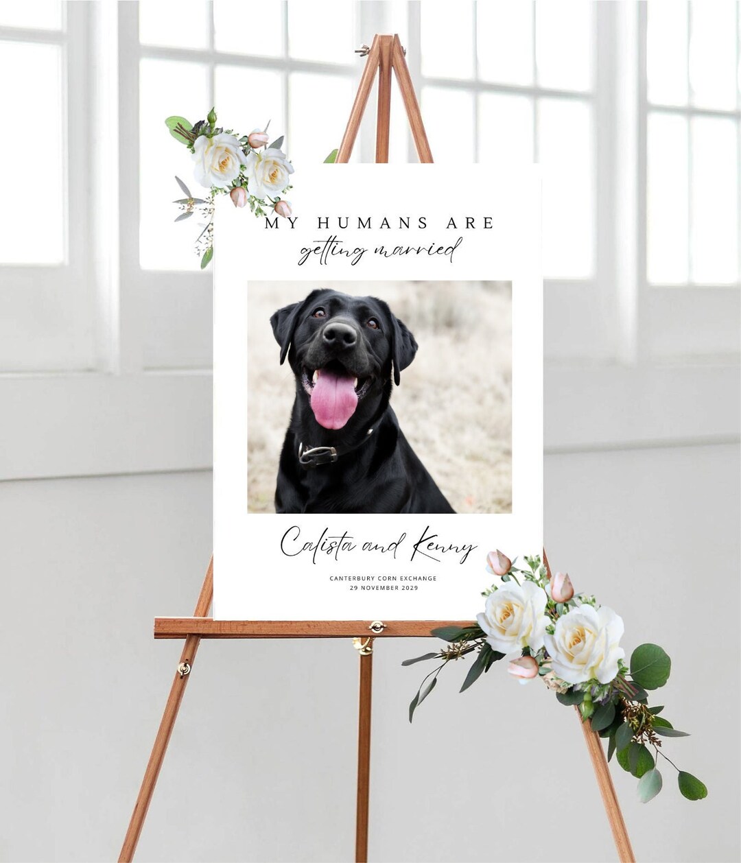 My Humans Are Getting Married, Pet Wedding Sign, Dog Wedding Sign ...