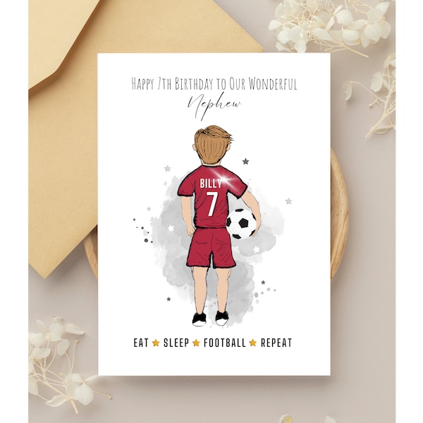Football Daughter Birthday Card - Etsy UK
