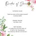 Pink Roses Funeral Order of Service Program, Celebration of Life Eulogy ...