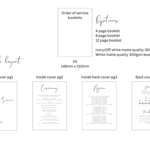 Wedding Order of Service Booklet, Lemons Wedding Ceremony Program ...