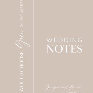 Personalised Wedding Jotter Fiancée Gift Engagement Notebook, Wedding ...