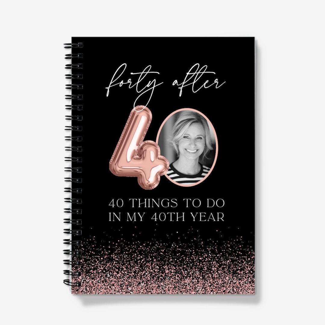 40th Birthday Bucket List Book: Personalized Photo Gift - Etsy
