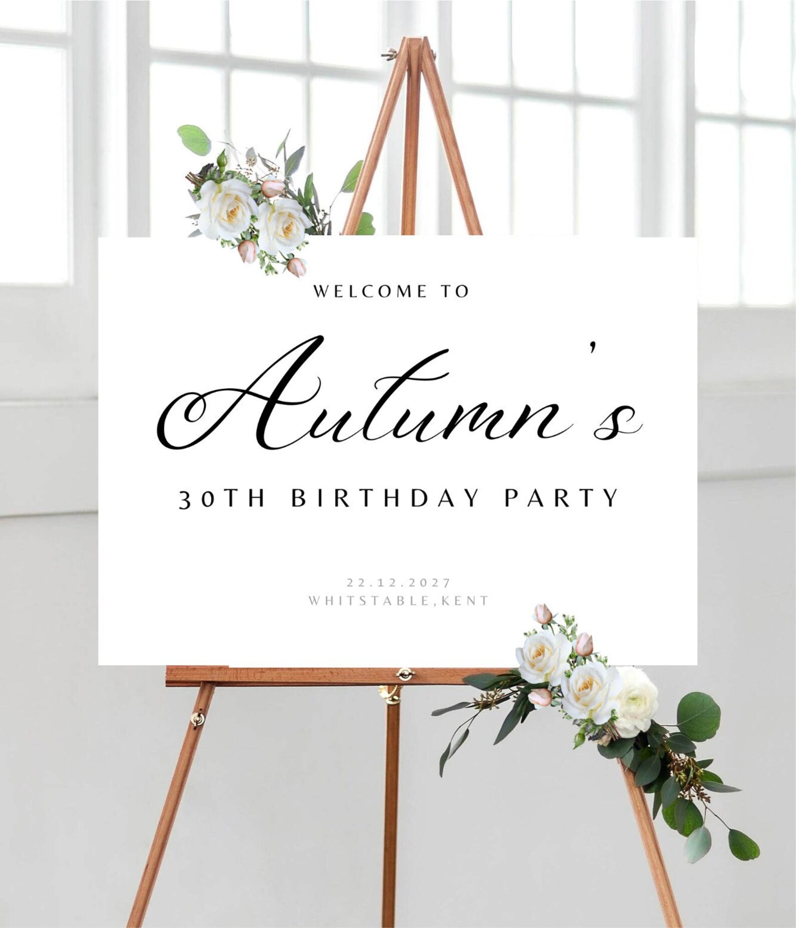 30th Birthday Welcome Sign 21st Birthday Party Display Board - Etsy UK