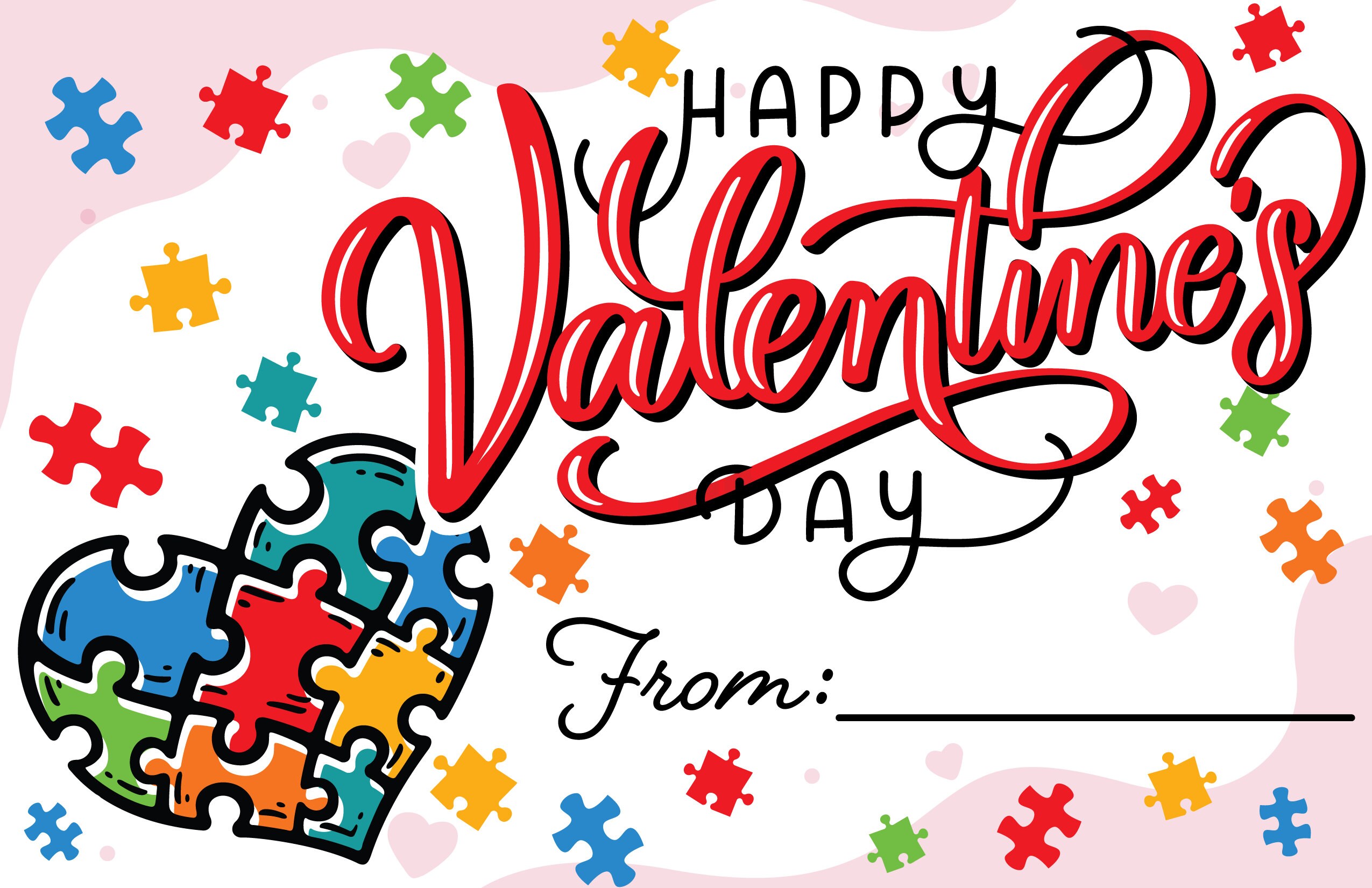 Tarjetas imprimibles de Feliz Día de San Valentín, Plantilla de tarjeta ...