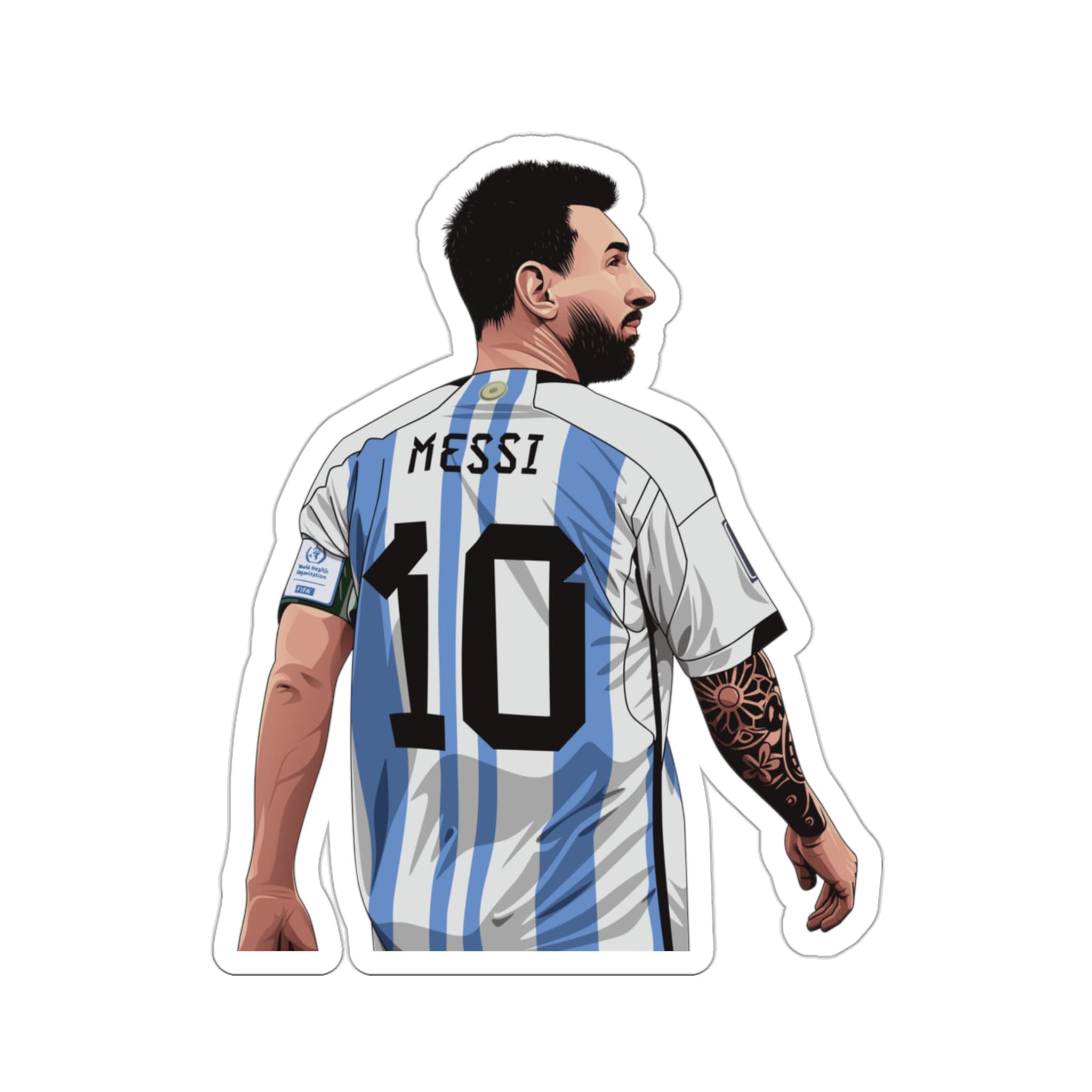 Lionel Messi Argentina Football Sticker - Etsy