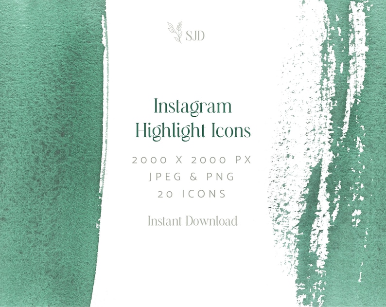 20 Instagram Highlight Icons | Green Story Covers | Green Instagram ...