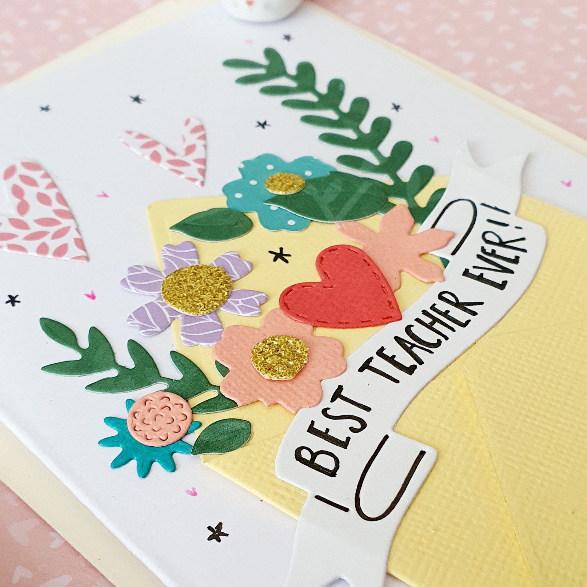 Best Teacher Ever Card- A6 SIZE /thank You Teacher /exams/class Teacher ...