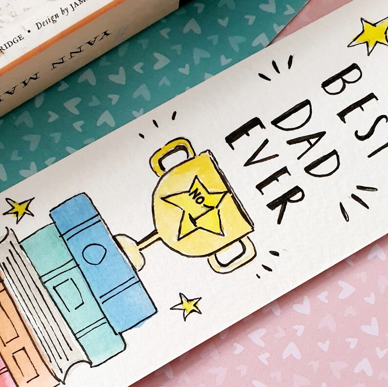 BEST DAD EVER Bookmark/fathers Bookmark/fathers Day/dad Birthday Gift ...