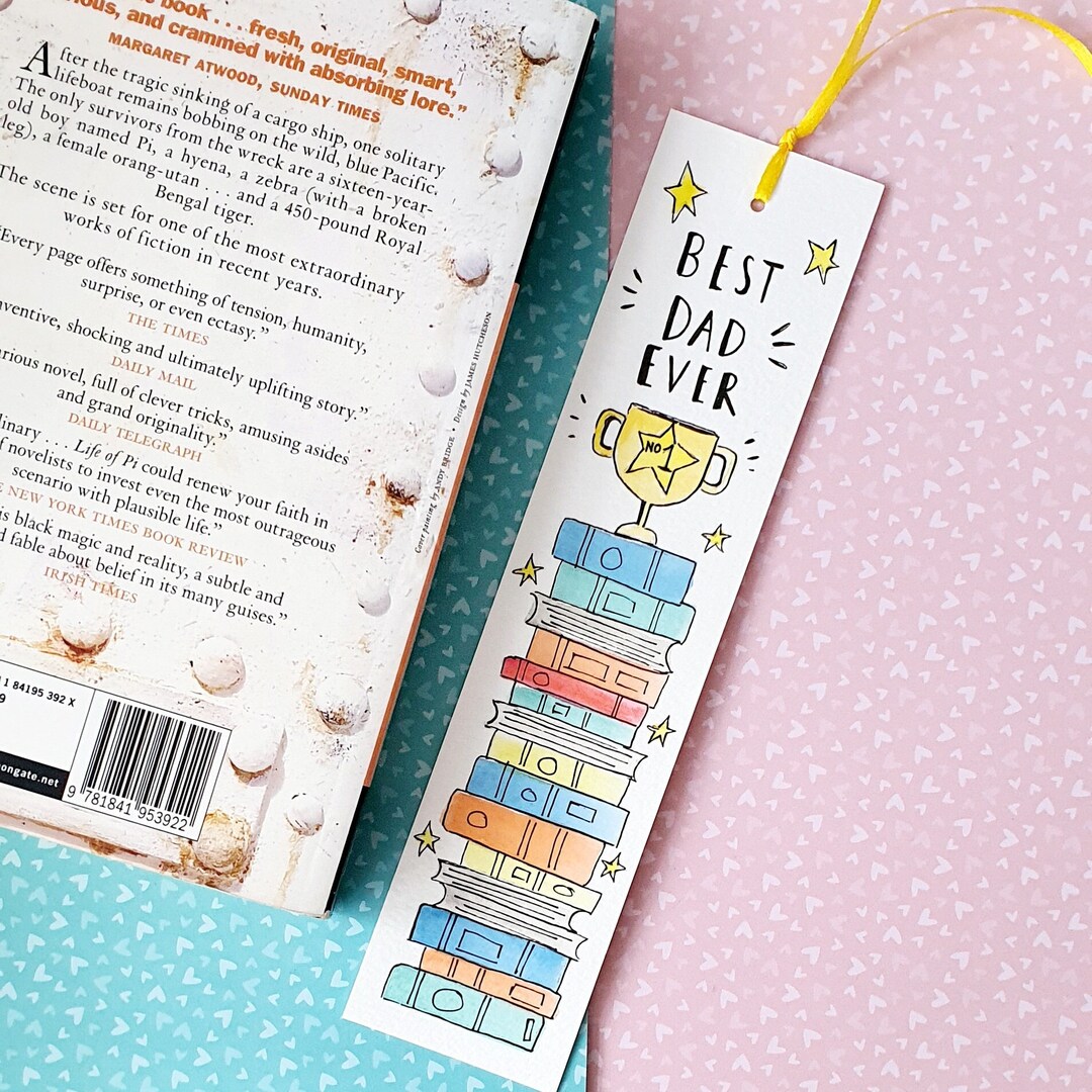 BEST DAD EVER Bookmark/fathers Bookmark/fathers Day/dad Birthday Gift ...