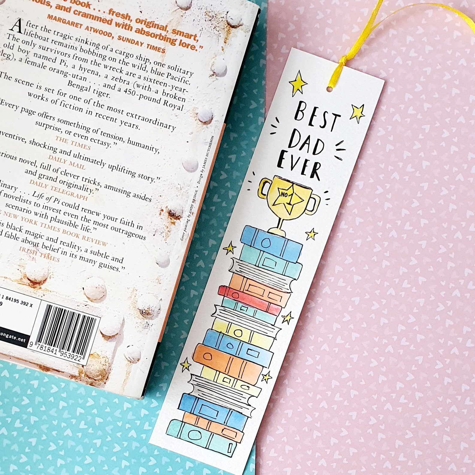 BEST DAD EVER Bookmark/fathers Bookmark/fathers Day/dad Birthday Gift ...