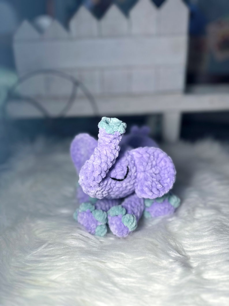 Samba the NO-SEW Sleepy Baby Elephant Crochet Pattern - Etsy