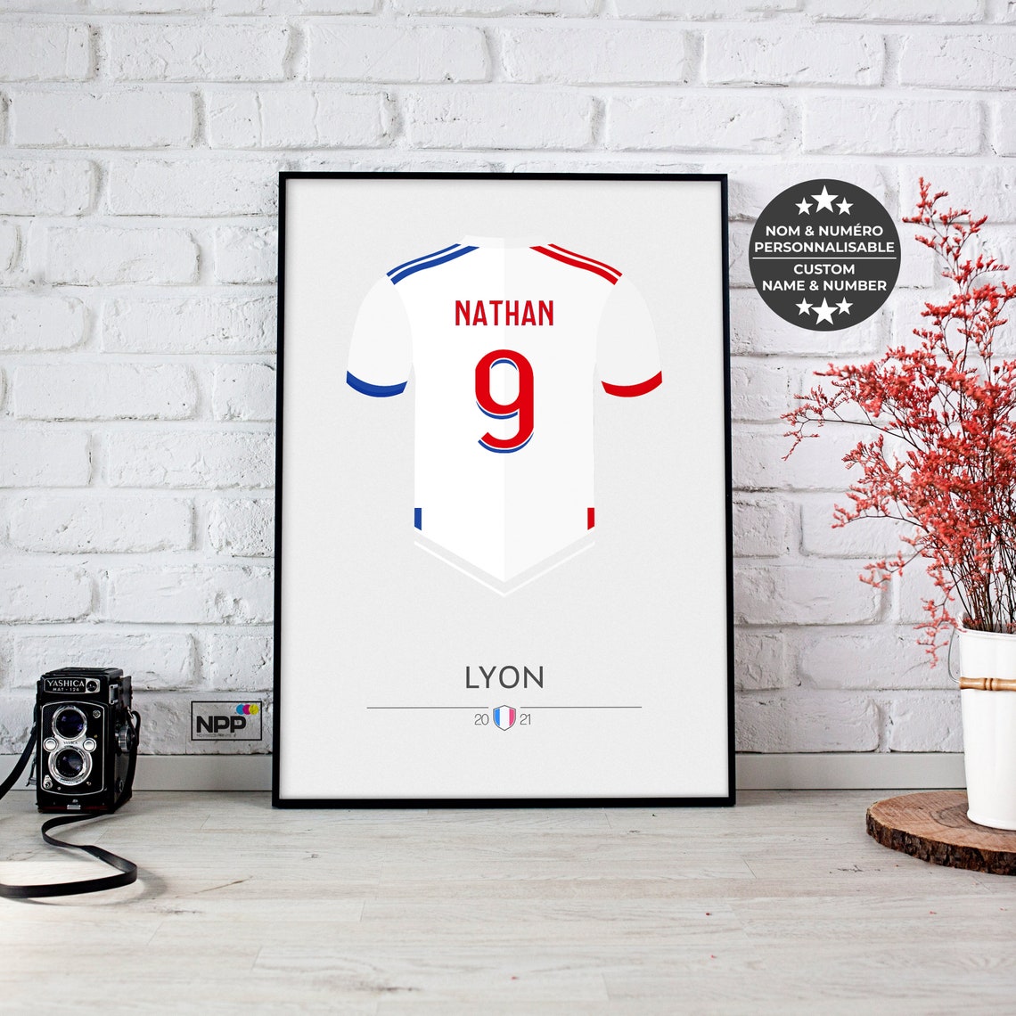Poster OL OLYMPIQUE LYONNAIS 20-21 Poster Custom Football | Etsy