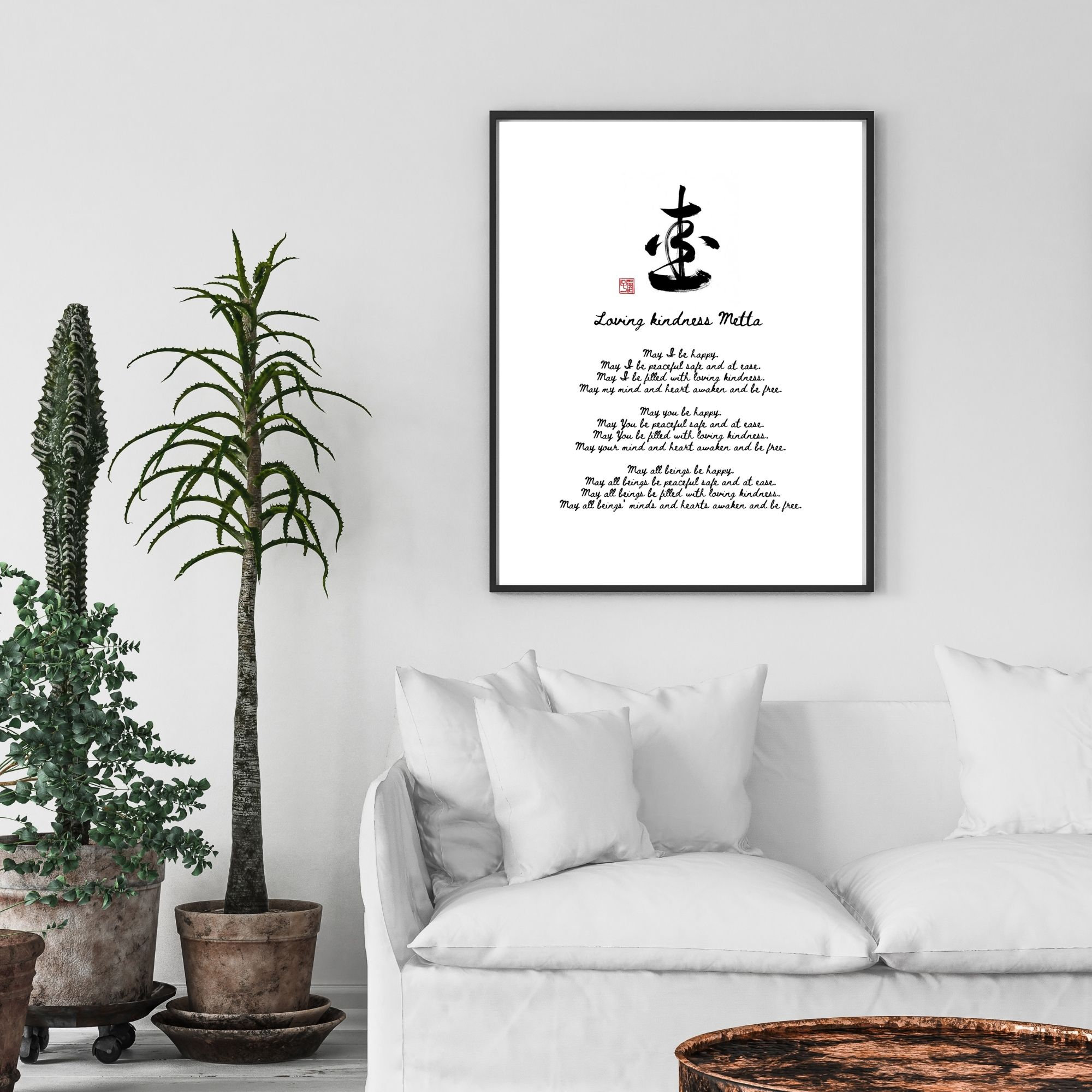 Loving Kindness Metta ,wall Art,instant Download, Zen Quote Print, Zen ...