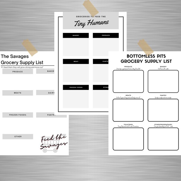 Funny Shopping List - Etsy Canada