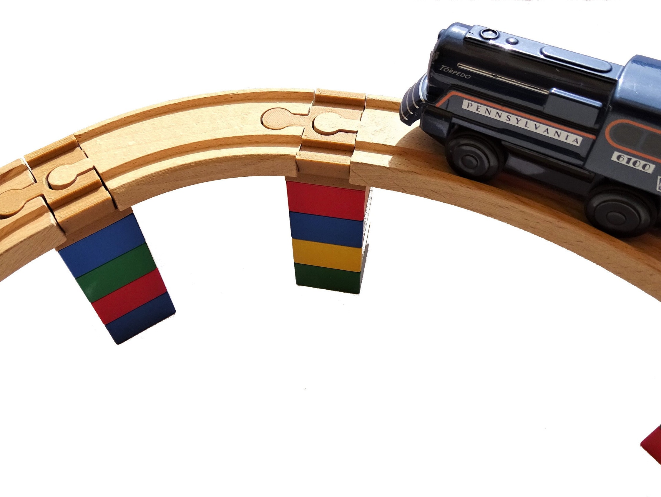 Wooden Toy Train Connectors Compatible With Duplo Brio - Etsy