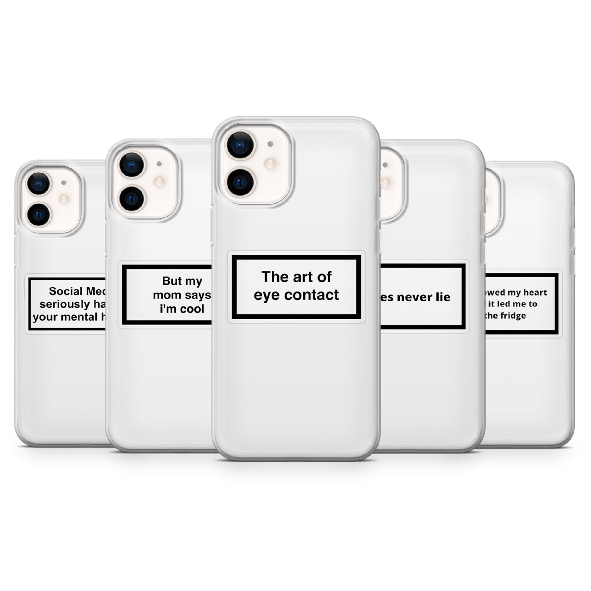 Aesthetic Quote Abstract Phone Case Cover for iPhone 15, 14, 13, 12, 11 ...