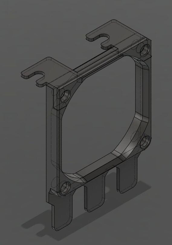 Low Profile PCI Fan Mount for 60mm Fans With Screw Inserts - Etsy