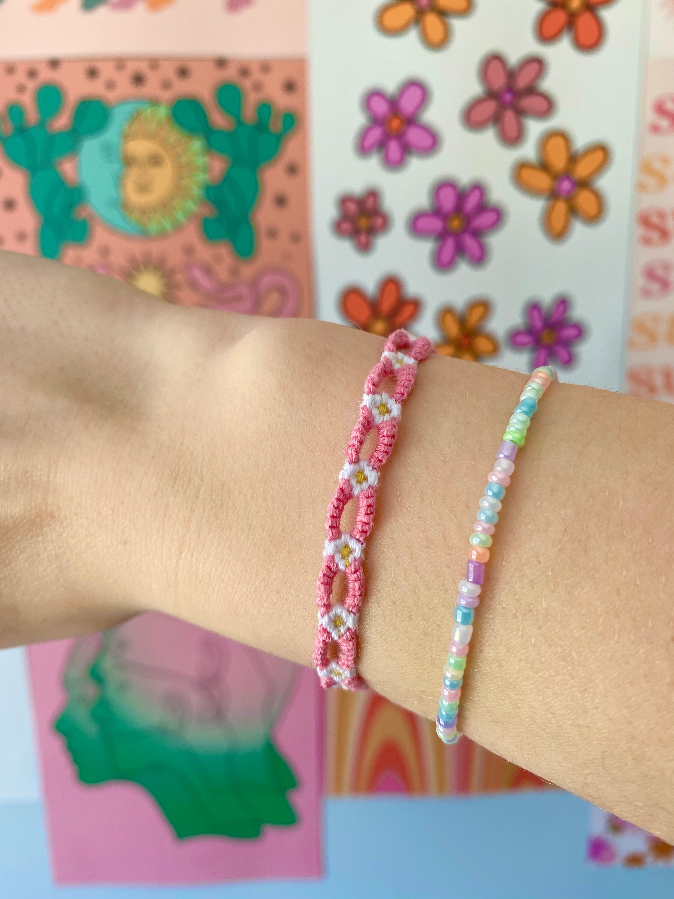 Daisy Chain Friendship Bracelet - Etsy