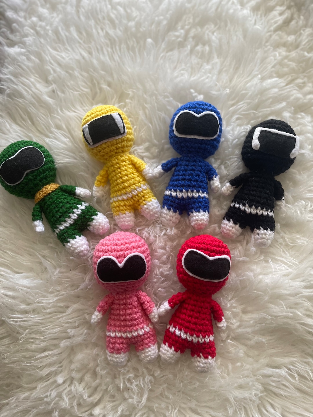 Power Rangers Crocheted Amigurumi Doll - Etsy