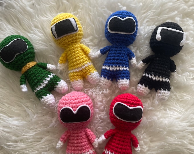Power Rangers Crocheted Amigurumi Doll - Etsy