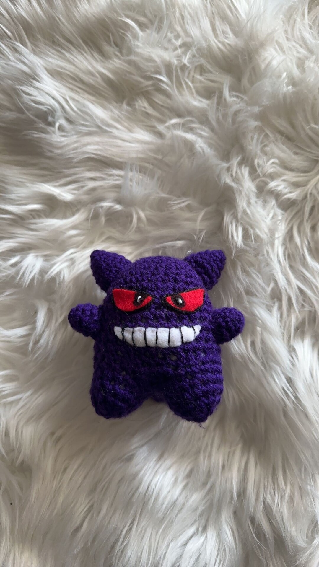 Gengar Crocheted Amigurumi Doll - Etsy