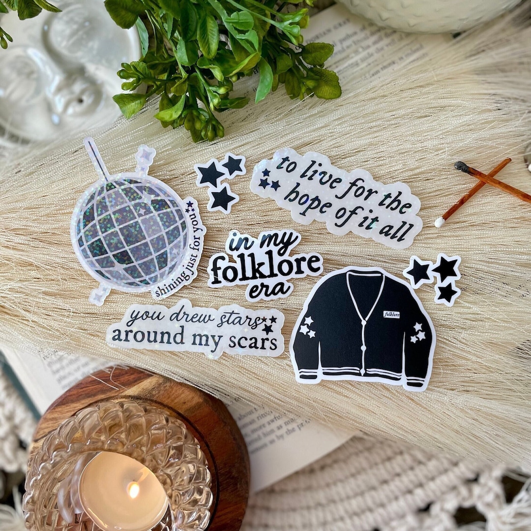 Taylor Swift Folklore Sticker Pack Taylor Swift Stickers Swiftie ...
