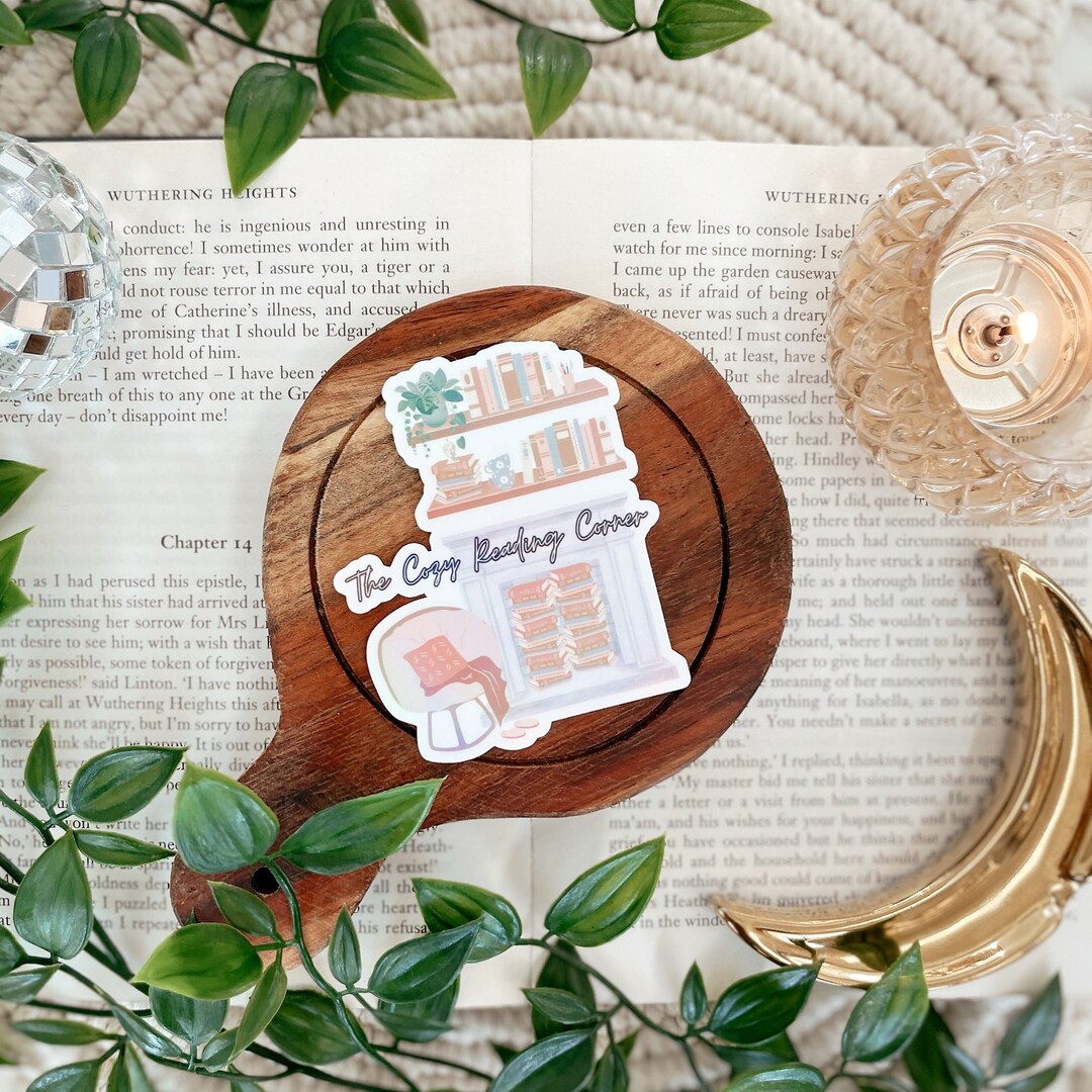 The Cozy Reading Corner Sticker Bookish Stickers Cozy Readers Club ...