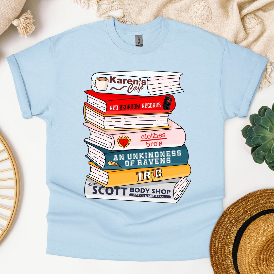 One Tree Hill Bookstack T-shirt Tree Hill North Carolina Tree Hill ...