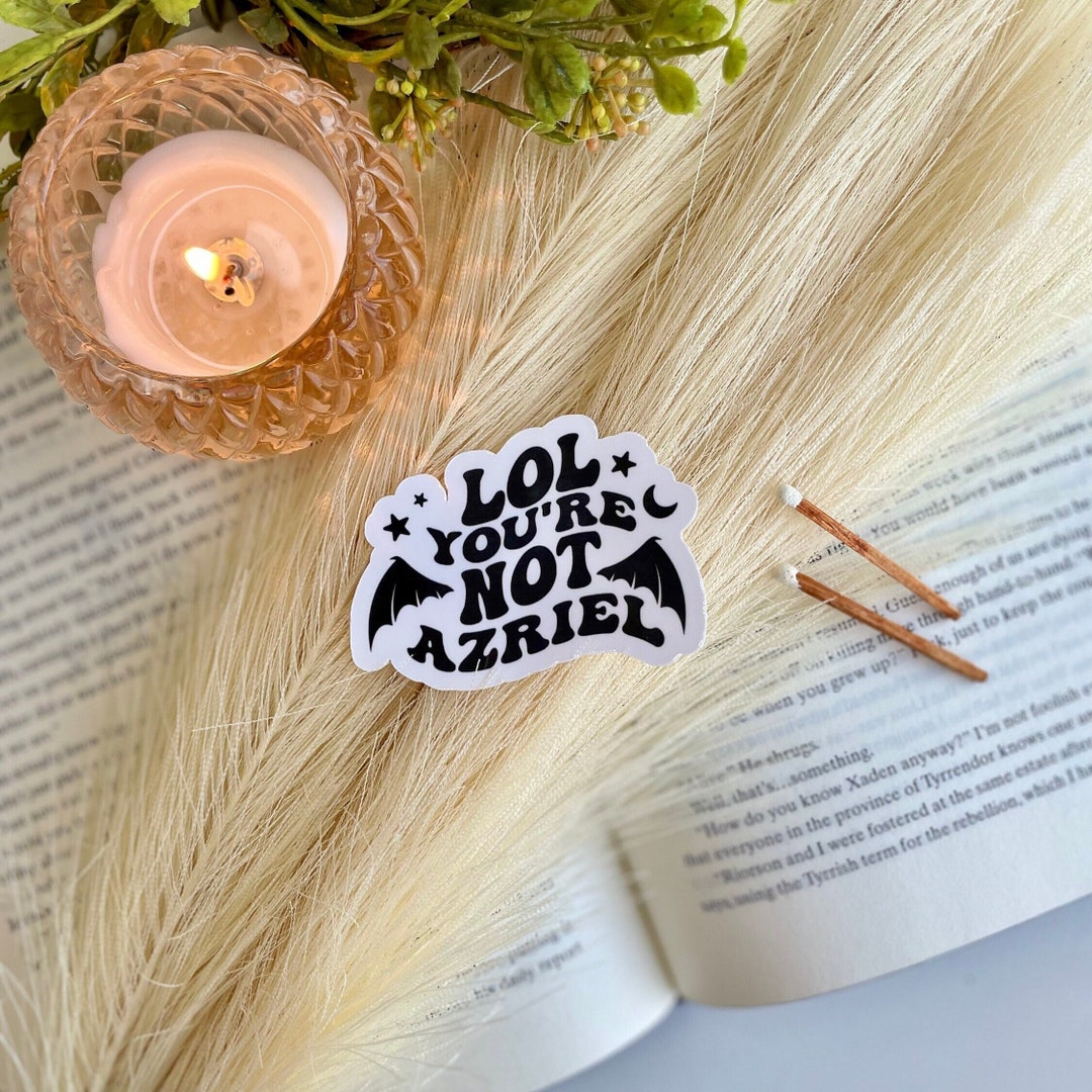 LOL You're Not Azriel Sticker Azriel ACOTAR Azriel Merch Bookish ...