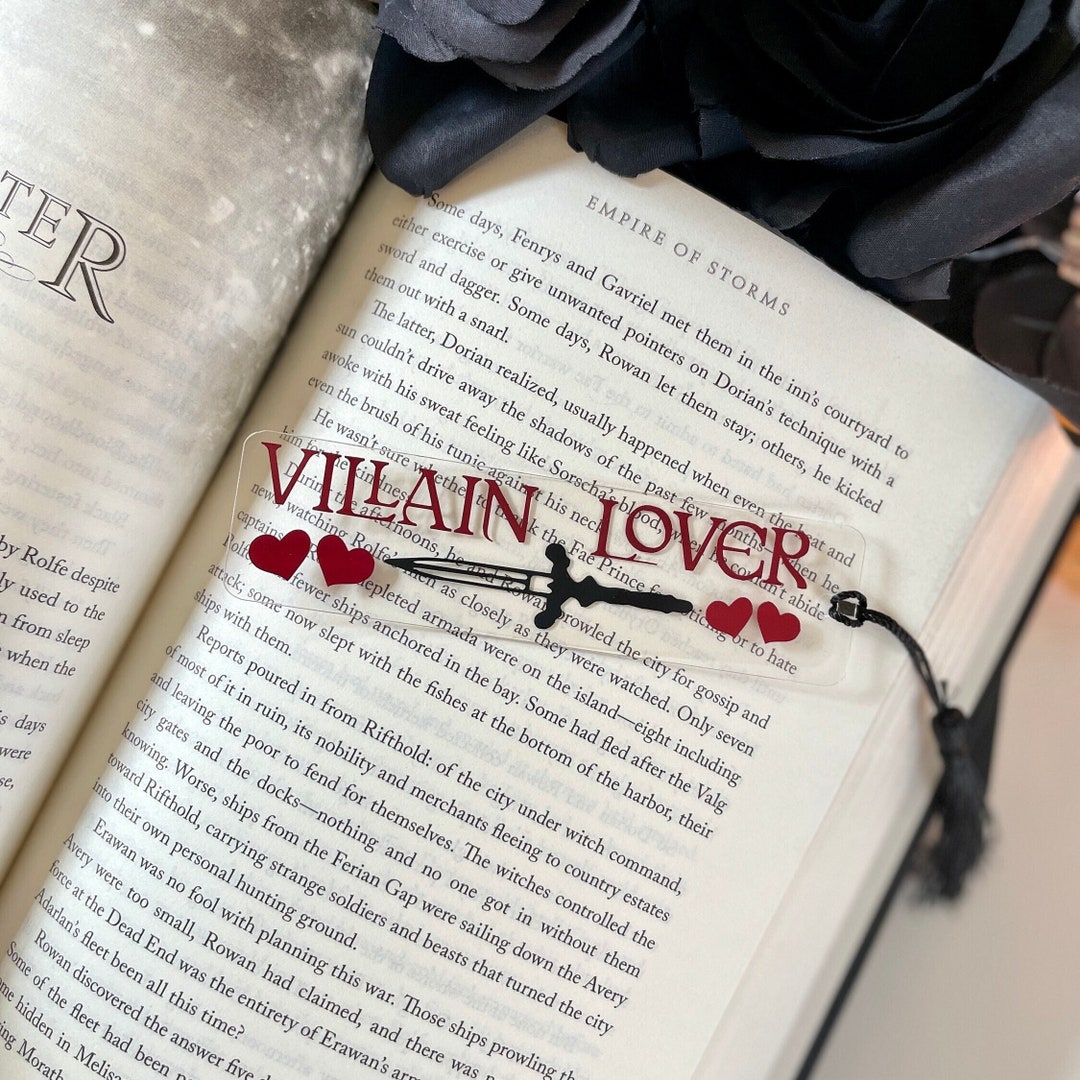 Villain Lover Acrylic Bookmark Dark Romance Bookmark Bookish Gifts ...