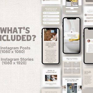 Cleaning Business Instagram Post Template, Editable Social Media Posts ...