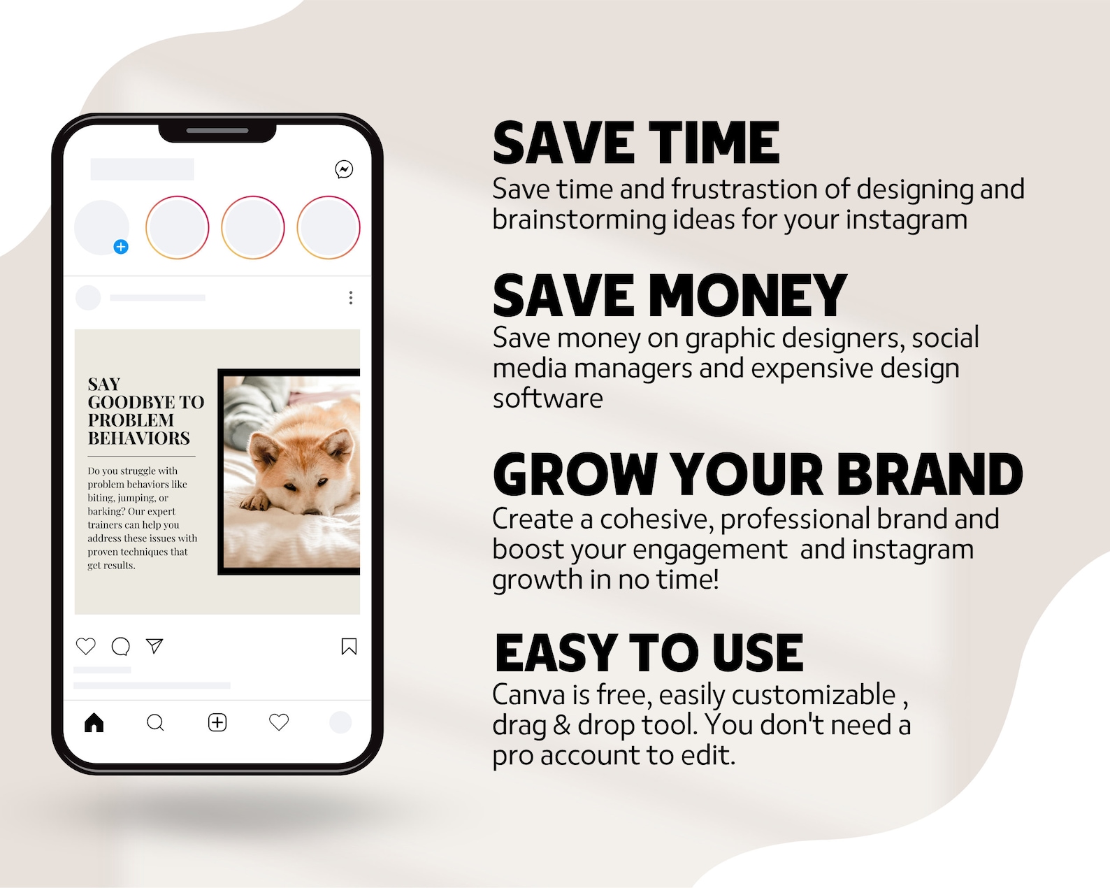 Editable Dog Training Business Template, Dog Training Instagram Post ...