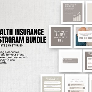 Health Insurance Broker Instagram Templates, Editable Health Insurance ...
