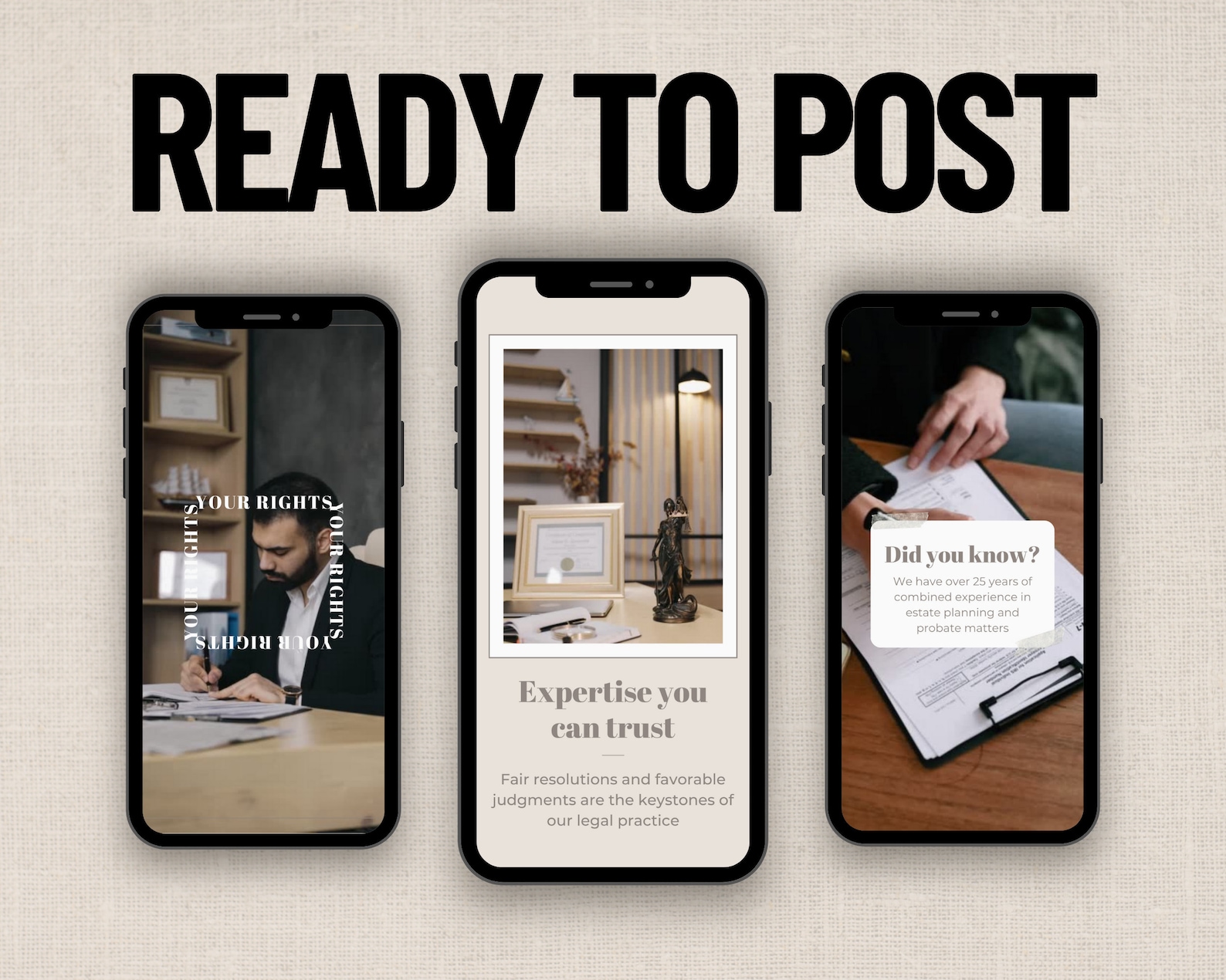 Lawyer Reels Video Templates, Editable Law Firm Marketing Template for ...