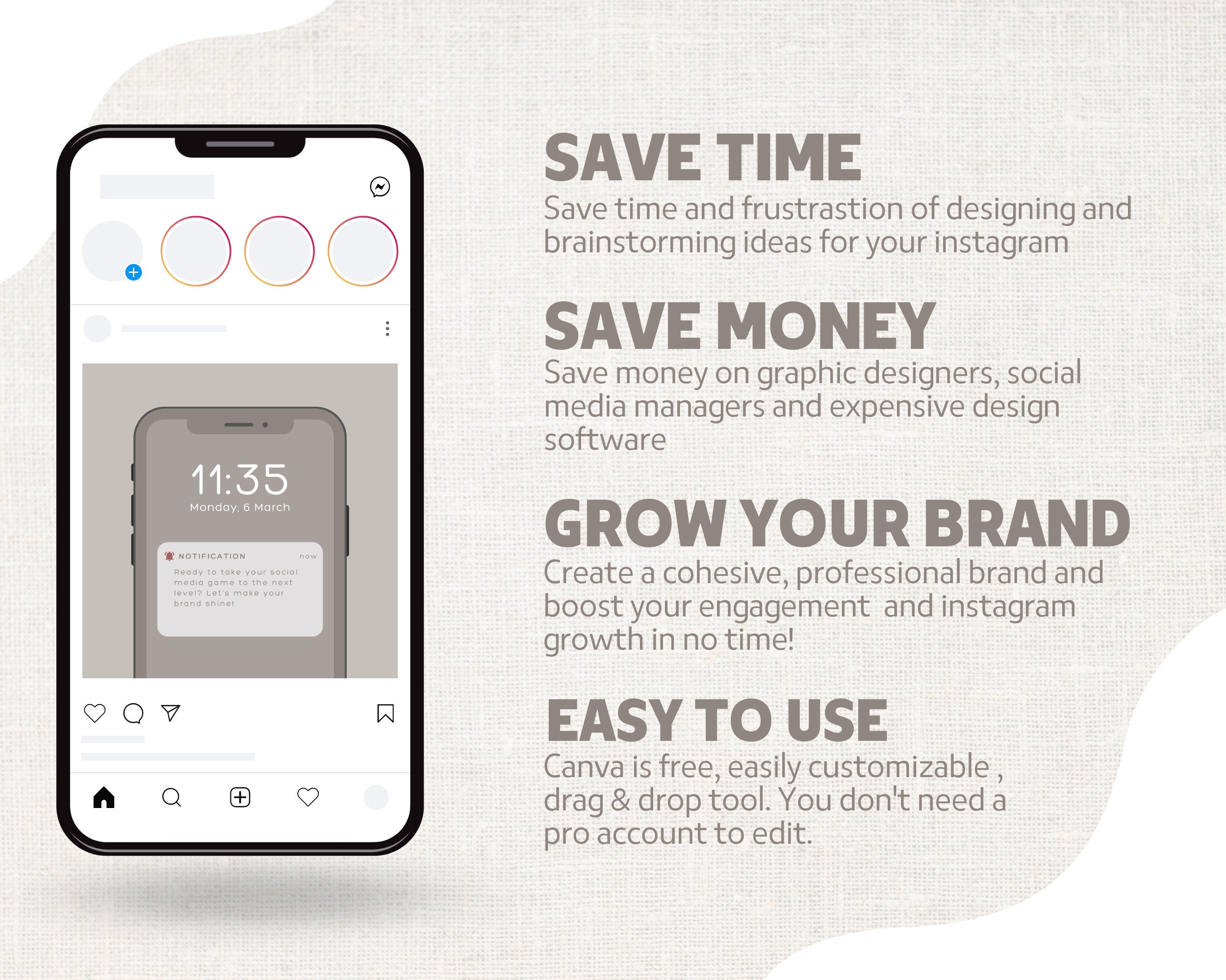 Social Media Manager Instagram Template Editable Social Media - Etsy