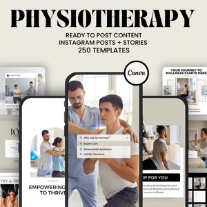 Physiotherapy Social Media, Editable Physio Instagram and Facebook ...