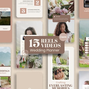 Wedding Planner Instagram Post Template, Editable Social Media Posts ...