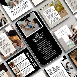 Insurance Agent Instagram Template, Editable Social Media Posts for ...