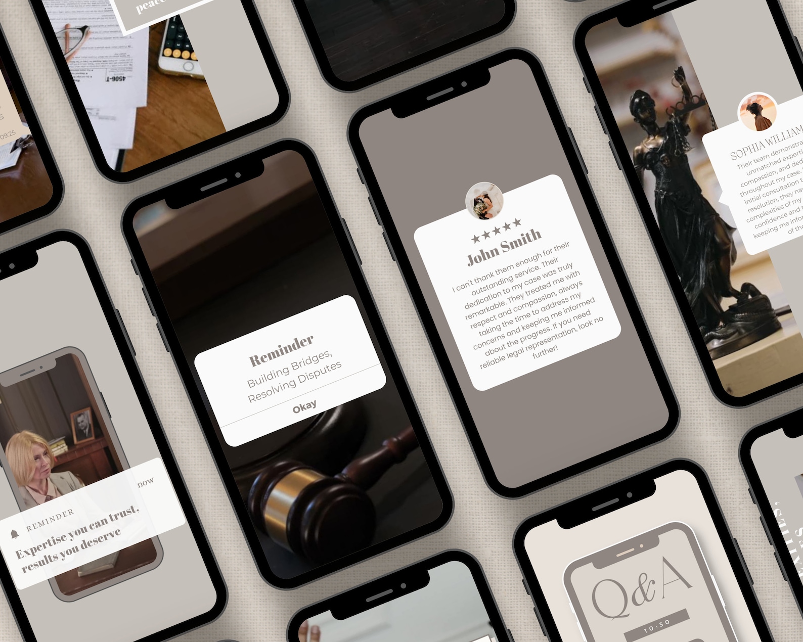 Lawyer Reels Video Templates, Editable Law Firm Marketing Template for ...