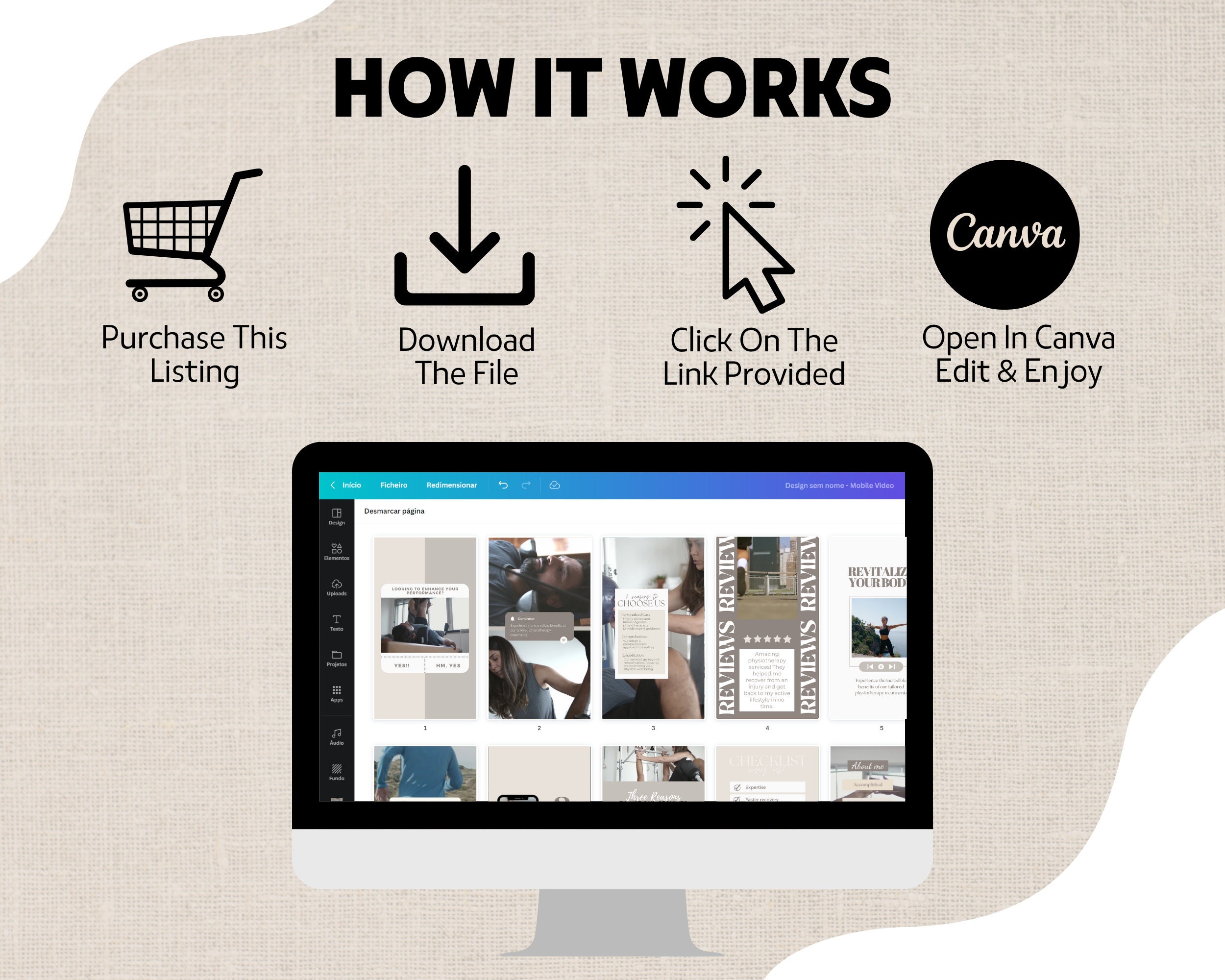 Physiotherapy Reels: Instagram and Tiktok Video Templates for a ...