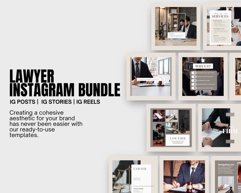 Lawyer Marketing, Editable Social Media Templates for Law Firm ...