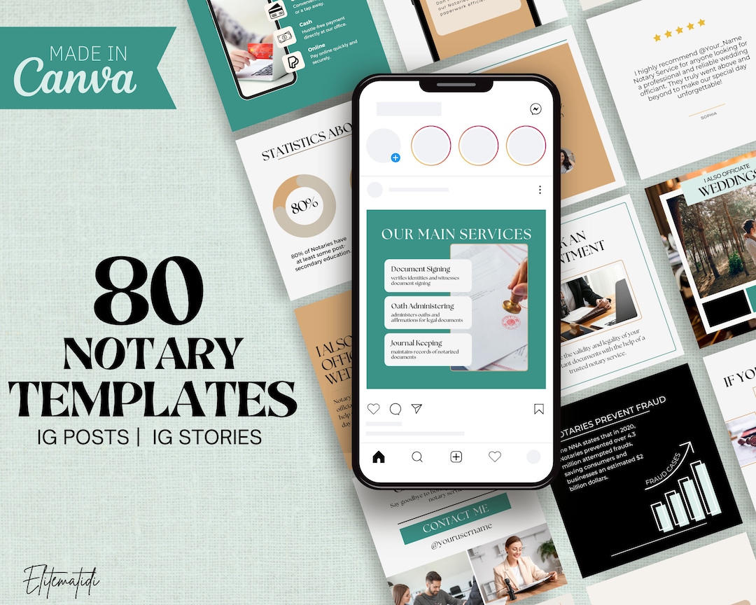 Notary Marketing, Notary Public Template, Notary Signing Agent, Notary ...