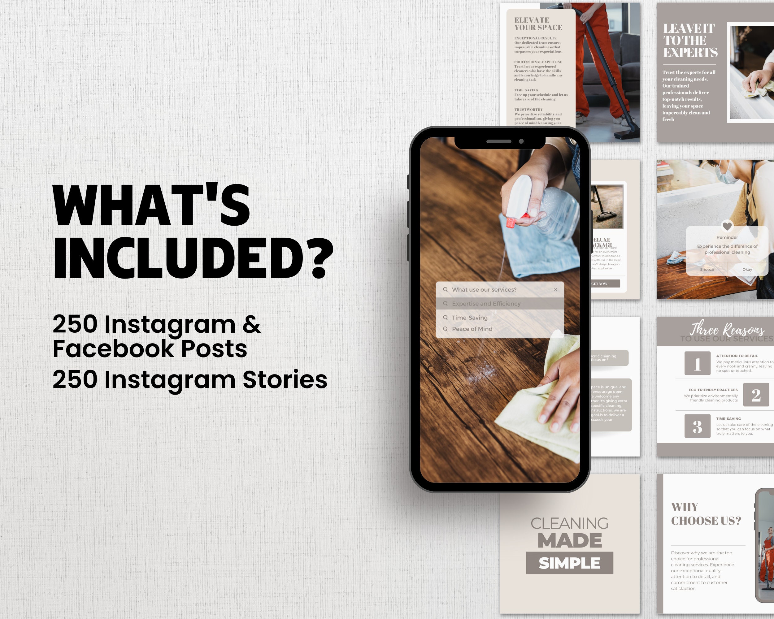 Cleaning Business Instagram Template, Editable Social Media Posts for ...