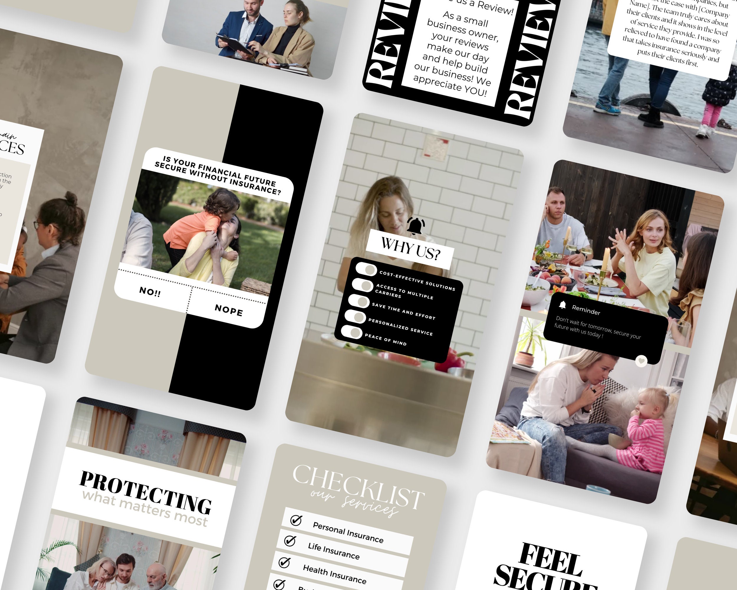Insurance Agent Reels Templates: Social Media Marketing Content ...
